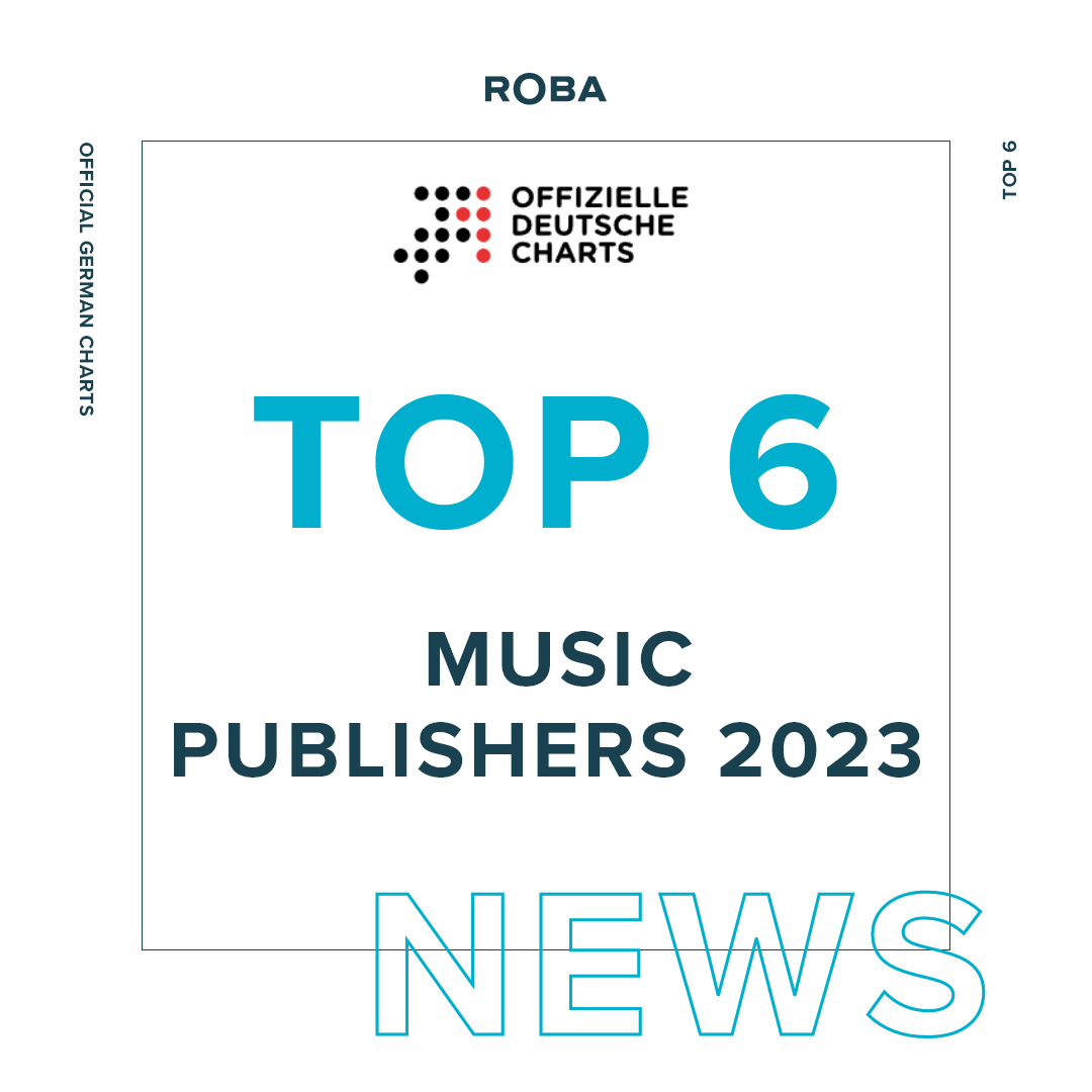 TOP 6 Music Publisher Charts Again! – ROBA Music Publishing
